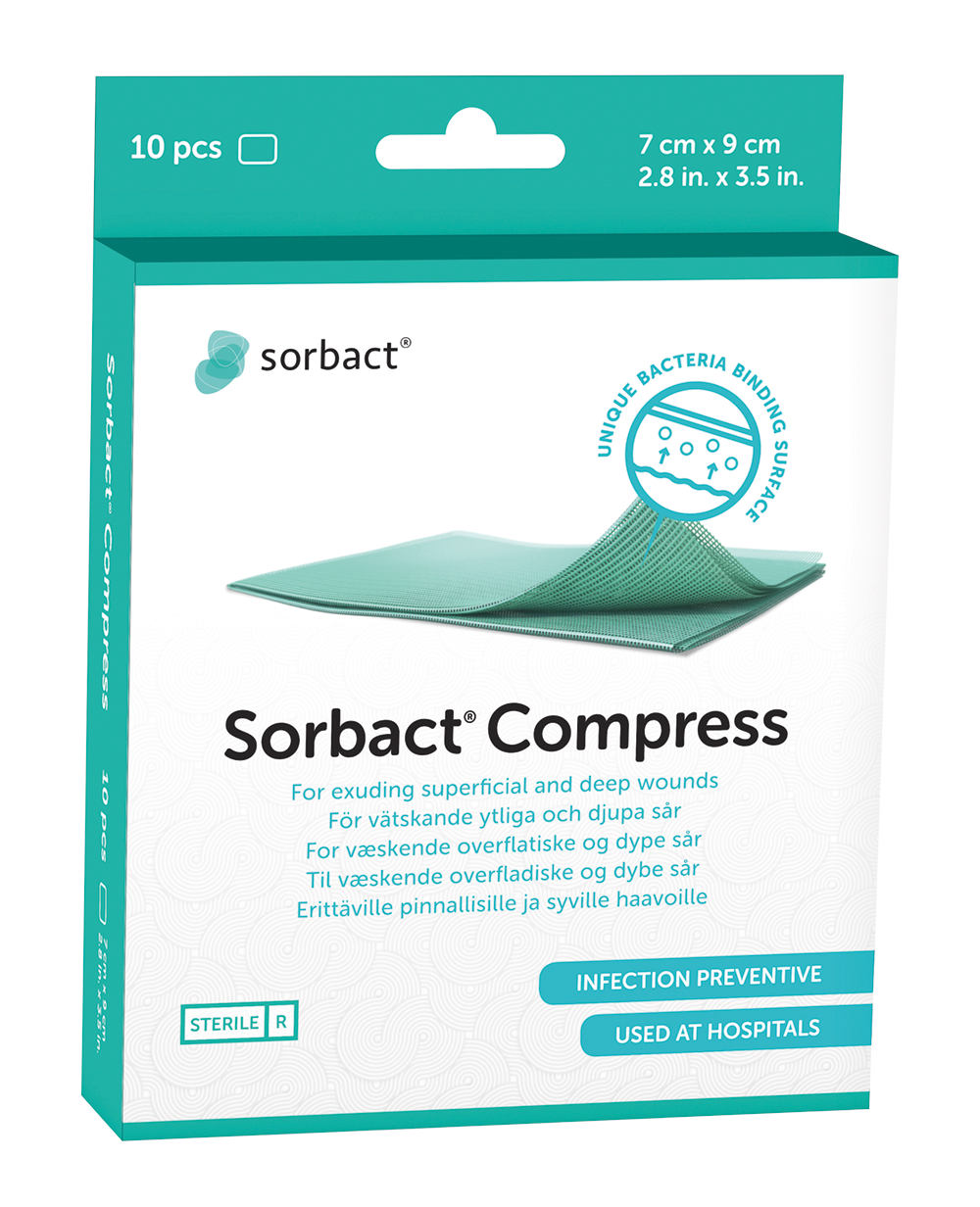 Sorbact® Compress 7 x 9 cm 10 kpl. - Verman