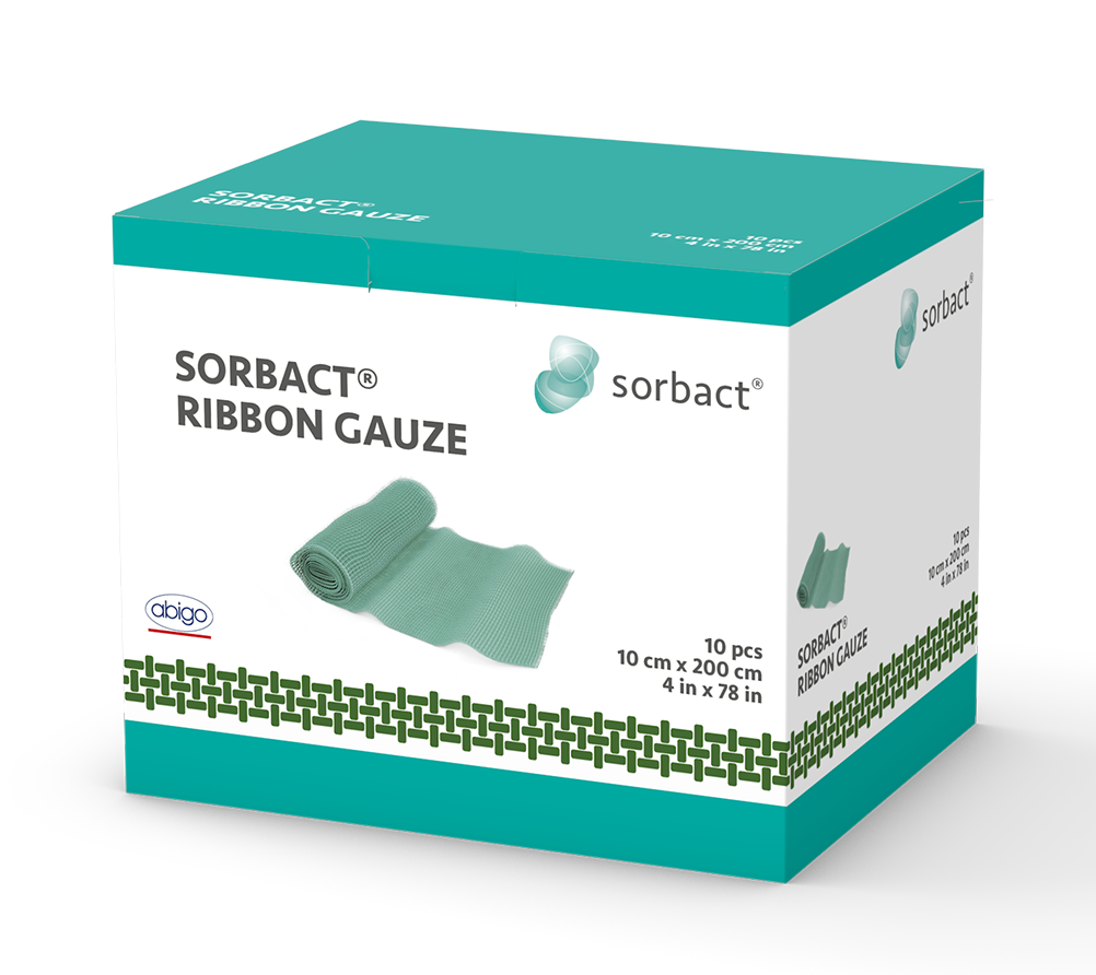 Sorbact Ribbon Gauze 10 X 200 Cm Verman